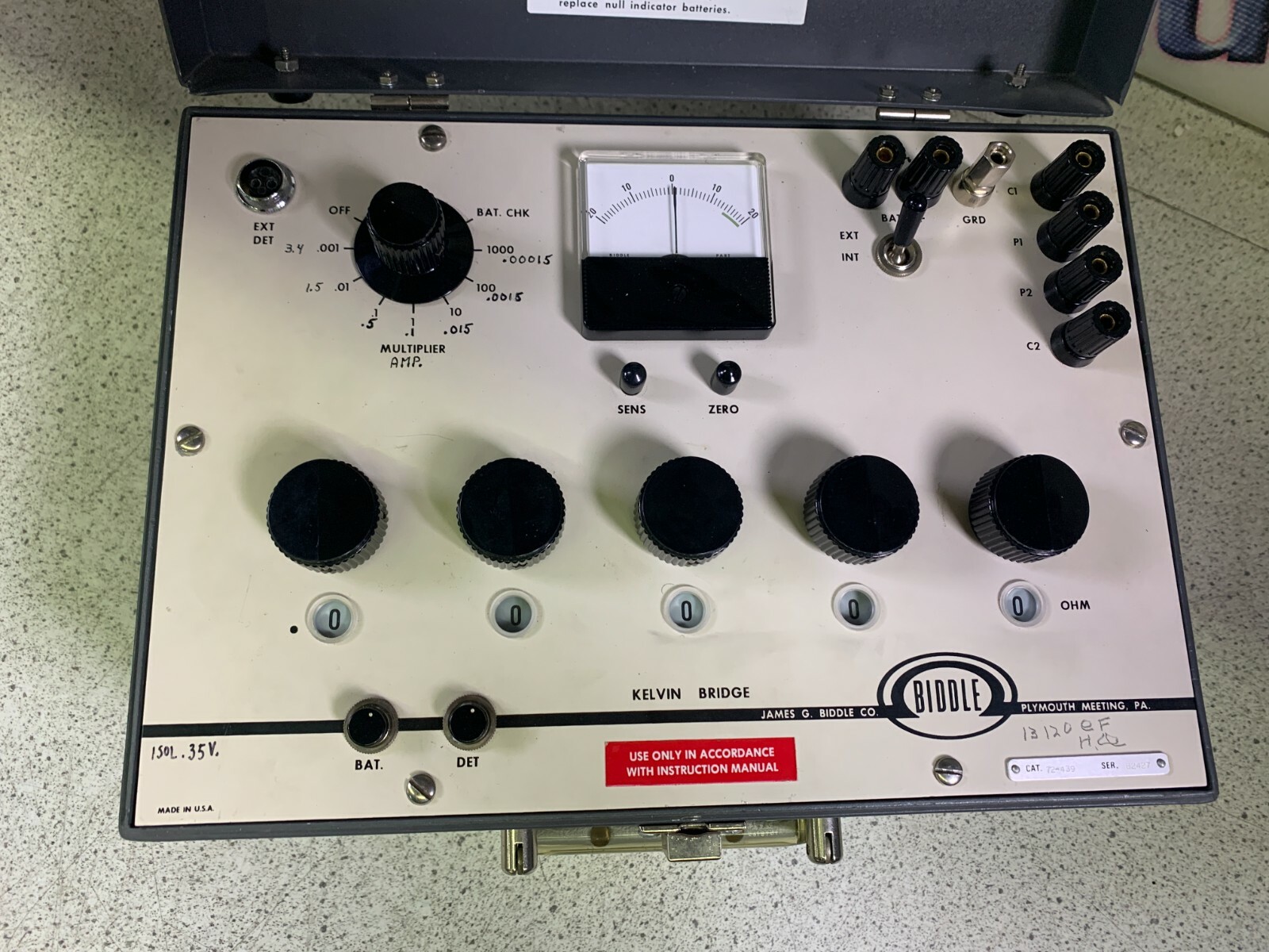 AVO Biddle Cat. no. 72-439 Kelvin Bridge *Metal Case | eBay