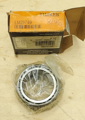 Timken LM29749 Tapered Roller Bearing Cone - NEW in Box | eBay