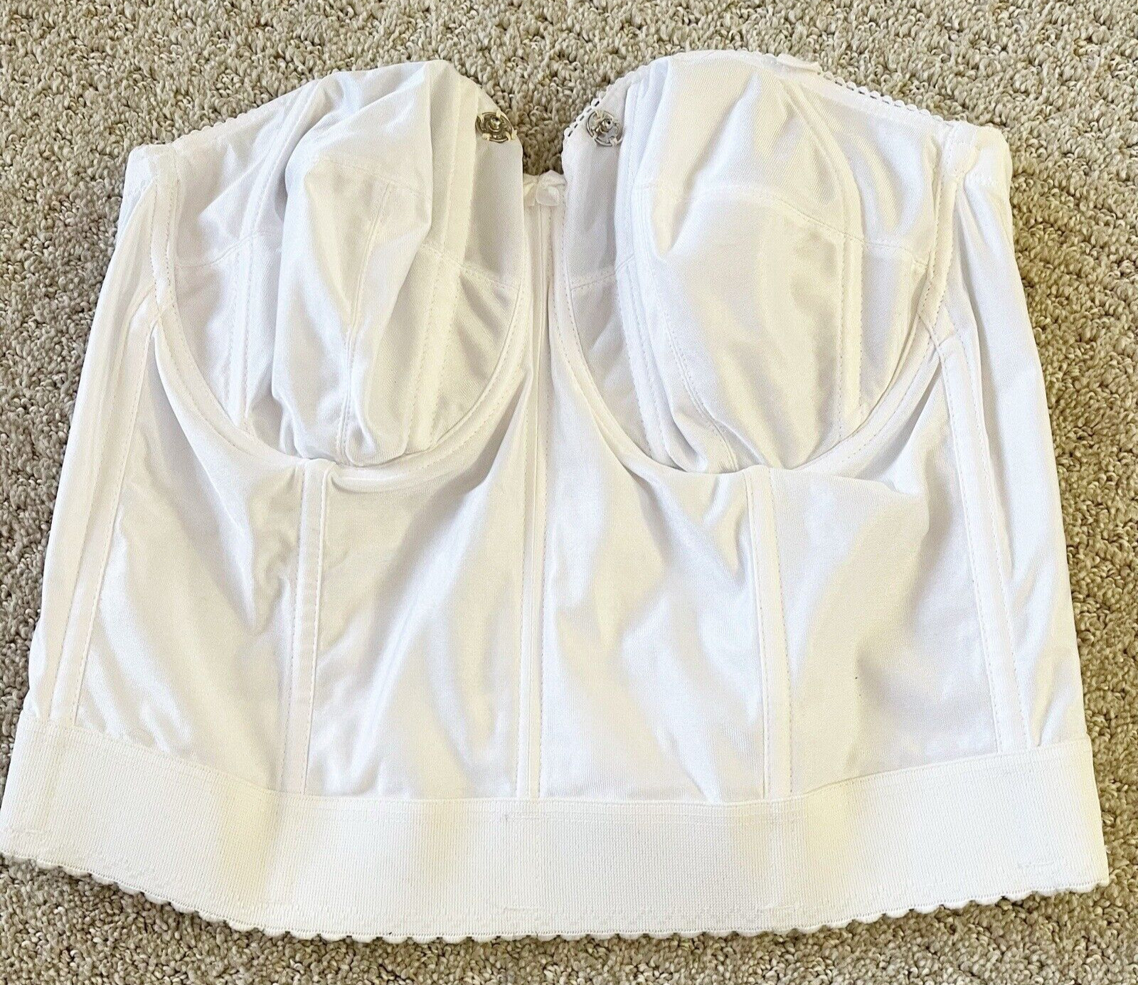 Goddess Long Line Bullet Bra Corset Bustier Cincher S… - Gem