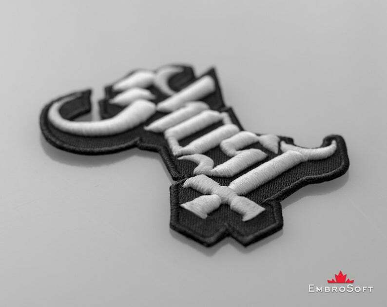 3D PUFF Custom Embroidered Patches Iron / Sew On Backing | eBay