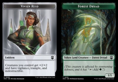 4x Forest Dryad/Vivien Reid Token, Modern Horizons 3 Tokens, MTG, 4 ...