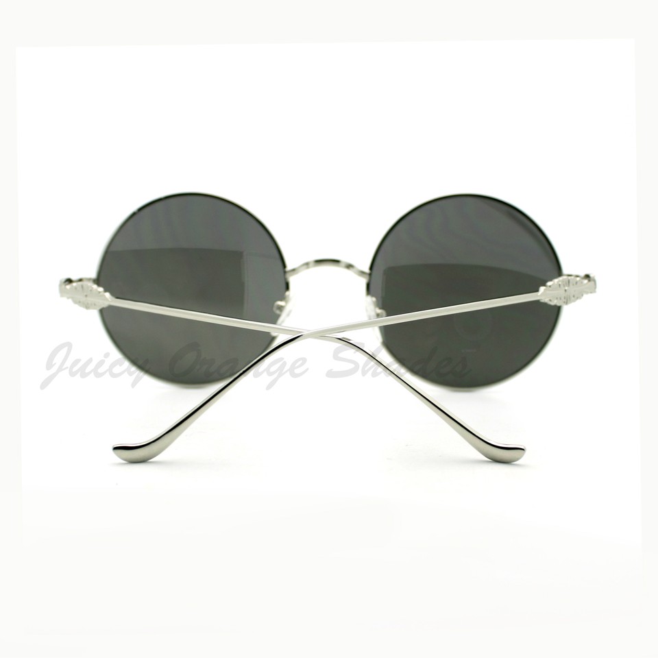 Round Circle Thin Metal Frame Sunglasses Classy Designer Detail | eBay
