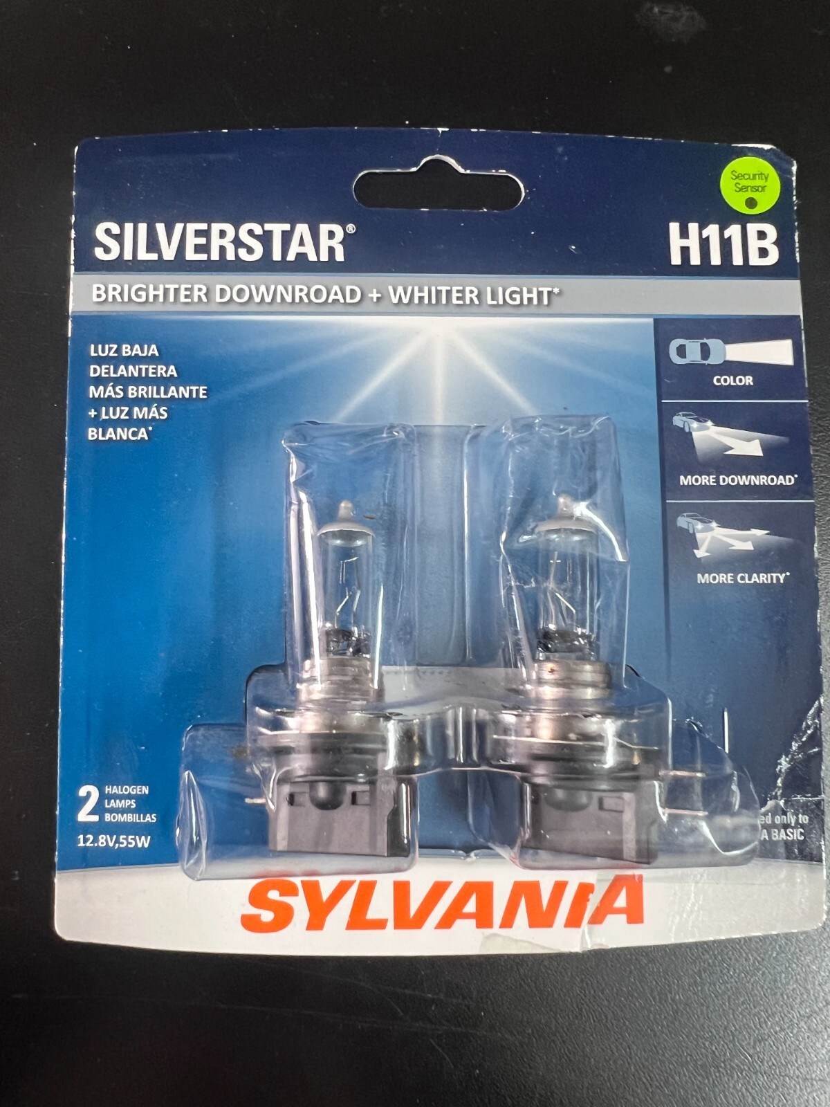 Sylvania Silverstar H11b Pair Set High Performance Headlight 2 Bulbs ...