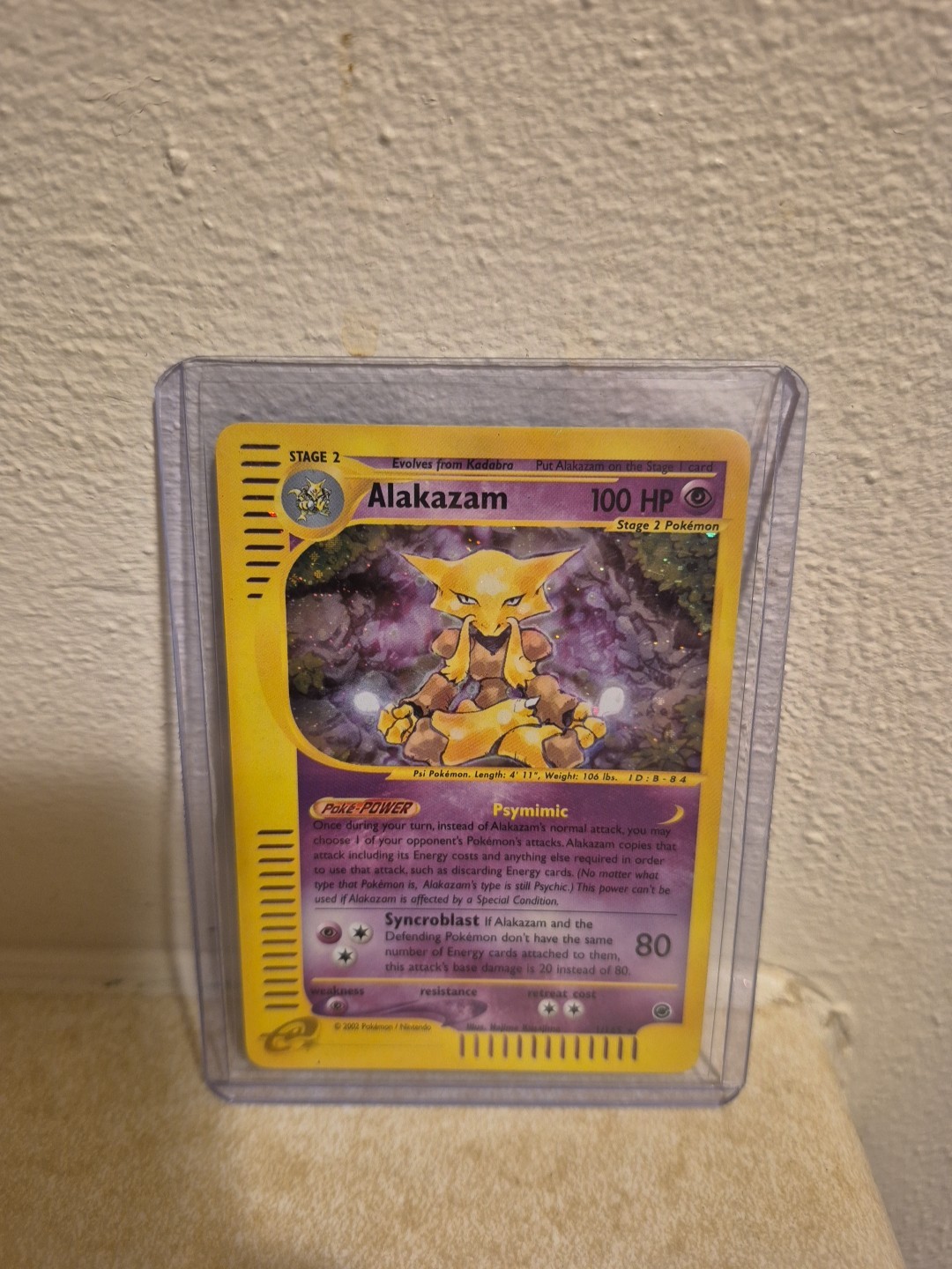 Pokémon Alakazam TCG Expedition Base Set 1/165 Reverse Holo Rare Card ...