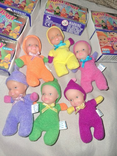 6 Vintage Blue Mini Matchbox Baby Doll 2.75" | eBay