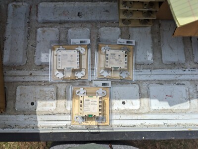 LOT OF 3 Used SYSTEM SENSOR M500M MONITOR MODULE INCLUDES PLATES ...