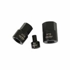 Stubby Impact Hex Allen Key Bit Sockets US PRO INDUSTRIAL 9pc 1/4" 3/8 ...