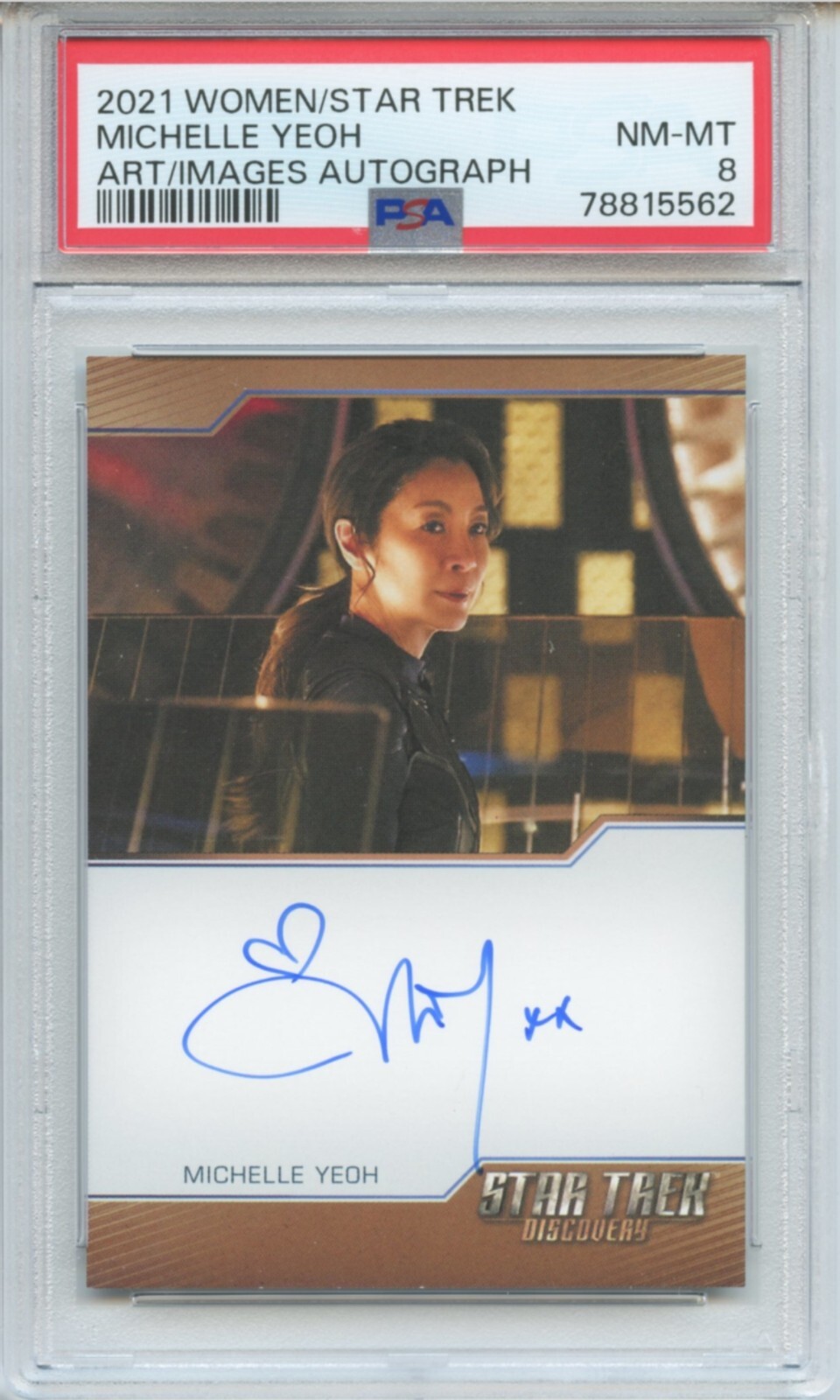 2021 Rittenhouse Women of Star Trek MICHELLE YEOH Art Autograph Auto ...