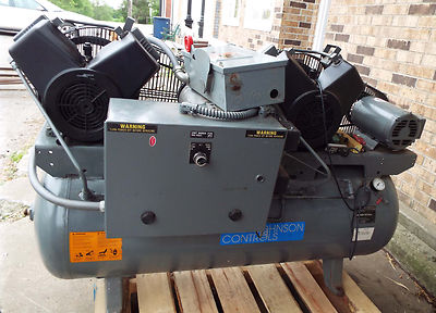 1 USED JOHNSON CONTROLS AD-030-3C2 DUAL AIR COMPRESSOR 3HP ***MAKE ...
