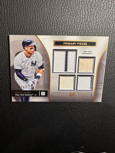 2024 Topps Museum Aaron Judge Quad Game Used Patch Bat #08/49 Yankees ...