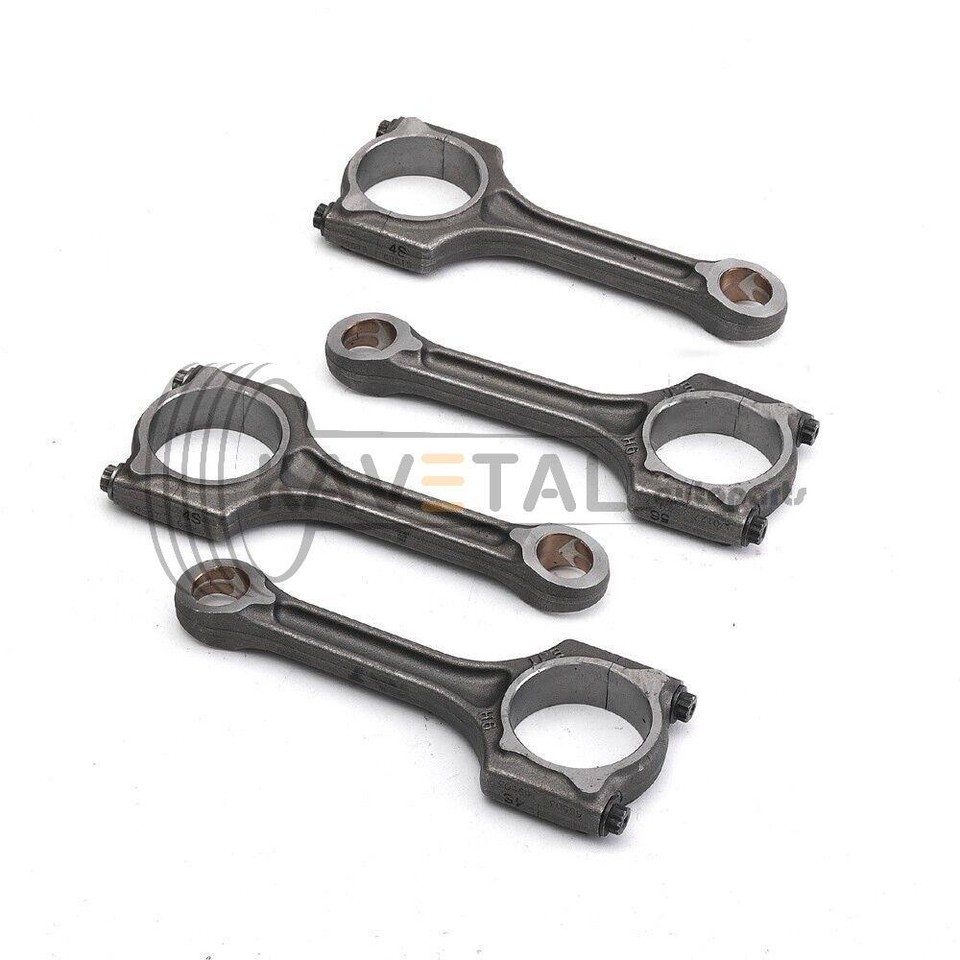 N13 N18 1.6L Engine Pistons Rings Set & 4X Connecting Rods For BMW Mini ...