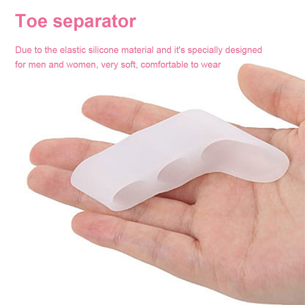 8pairs Men Women Bunion Corrector 3 Rings Toe Separator Foot Care Soft ...