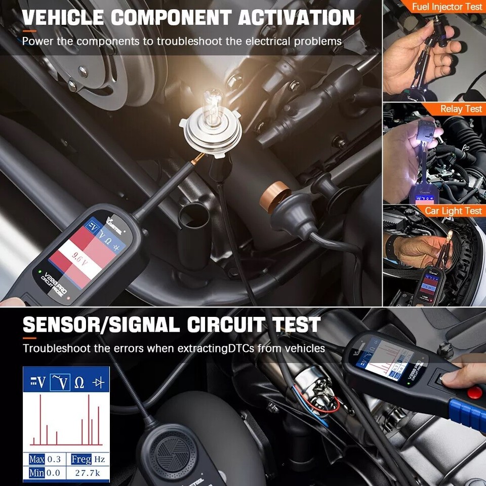 VDIAGTOOL V200 Pro Power Probe Power Scan Circuit Electrical Tester ...