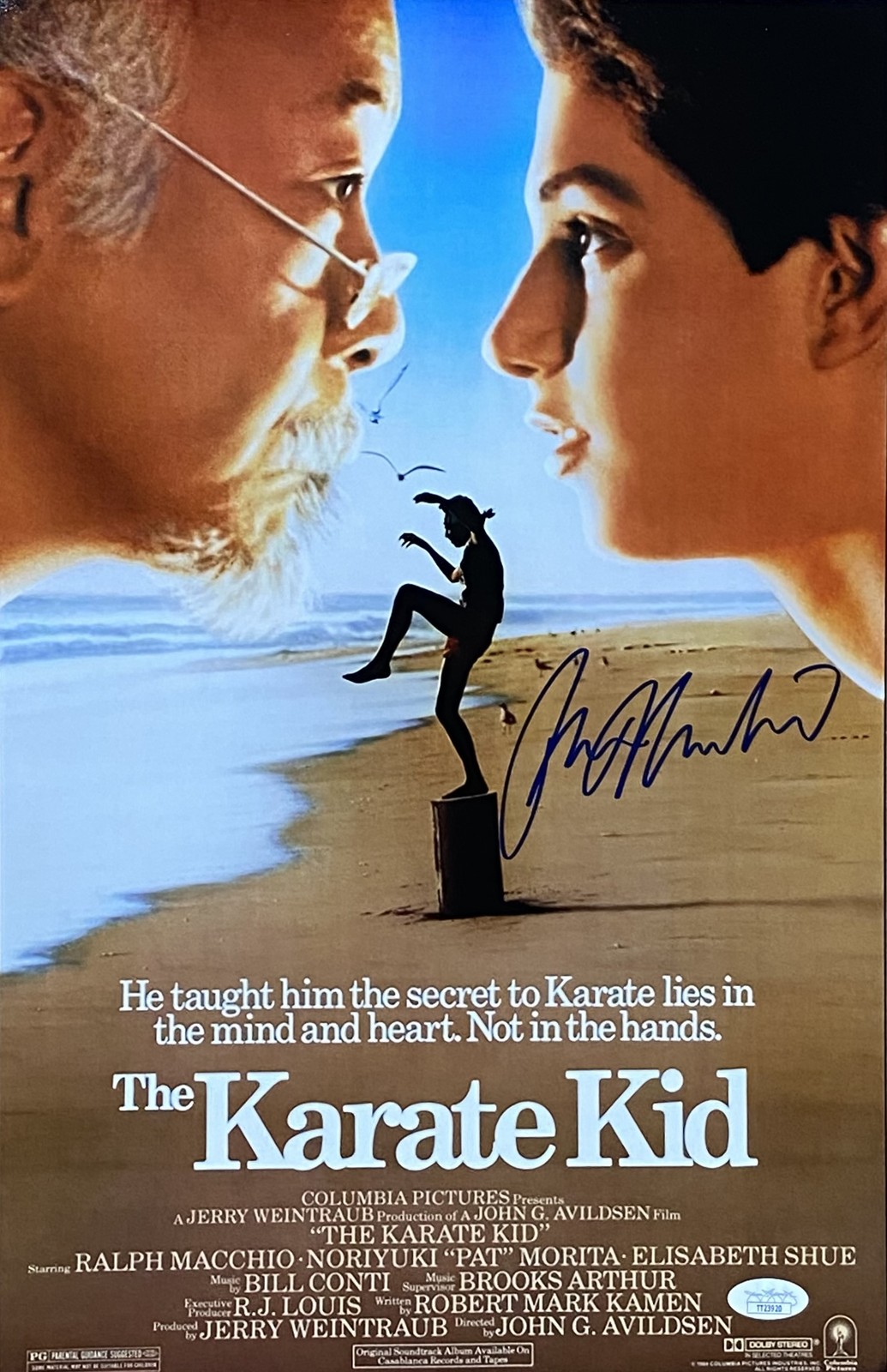 Ralph Macchio Autographed Signed 11x17 The Karate Kid poster Photo 2 JSA