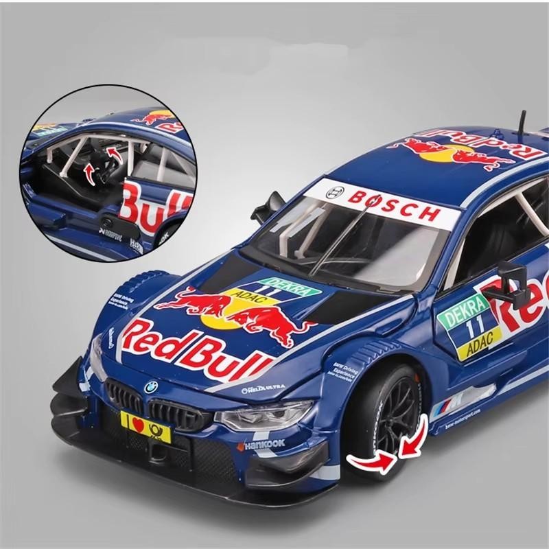 1:24 BMW M4 GT3 Red Bull Sports Car Diecast Metal Model Collectable Toy ...