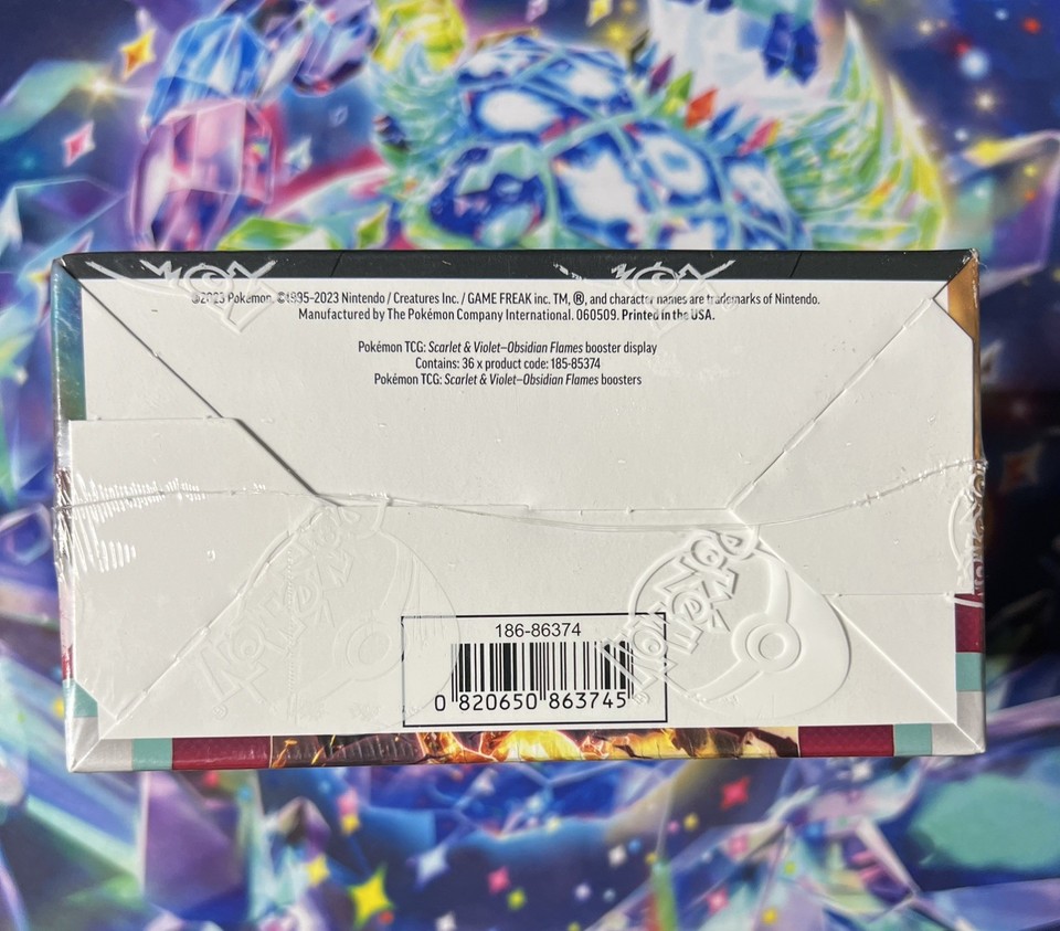 Pokémon TCG Scarlet & Violet - Obsidian Flames Booster Box - 36 Packs ...