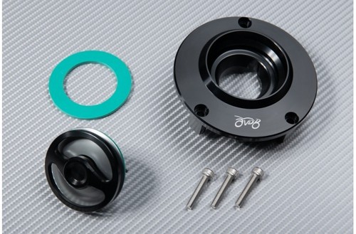 Titaniume Quick Keyless 1/4 Turn Fuel Tank Gas Cap HONDA NX 500 NX500 ...
