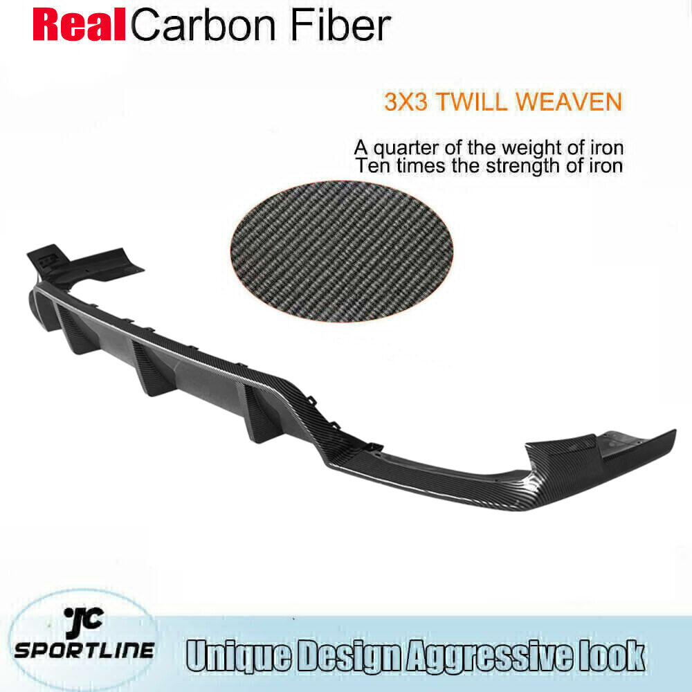 Carbon Fiber Rear Bumper Lip Diffuser Spoiler For BMW X6 G06 M Sport ...