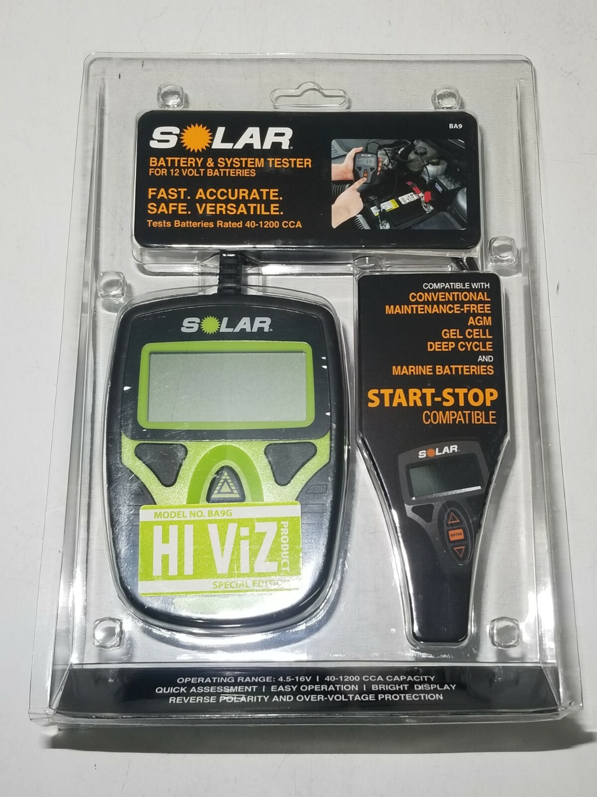 Green Solar 12V Electronic Battery & System Tester for SLI AGM & Gel ...