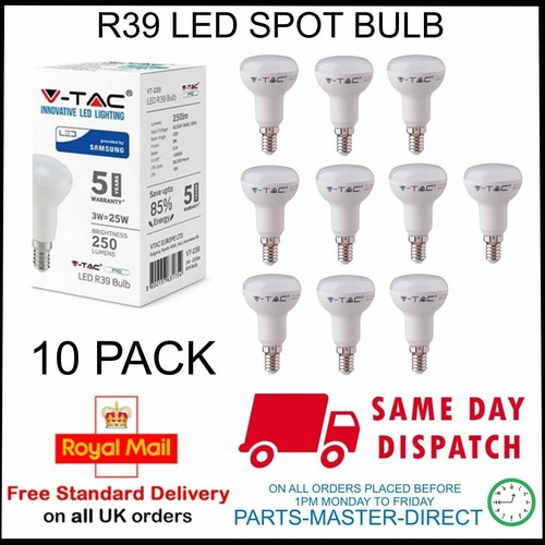 3 WATT = 25 watt LED LIGHT BULB R39 SES E14 BASE REFLECTOR SPOT LAMP ...