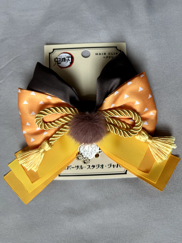 USJ Limited Demon Slayer Zenitsu Agatsuma Hairclip Bow - Universal ...