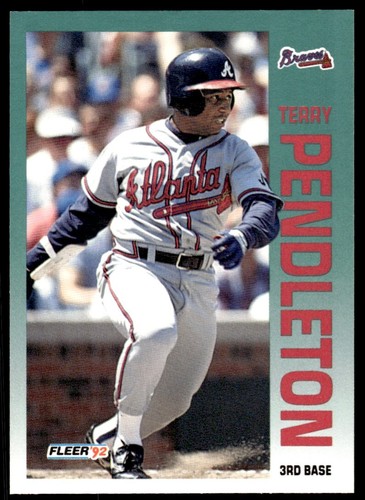1992 Fleer Baseball Card Terry Pendleton Atlanta Braves #366 | eBay