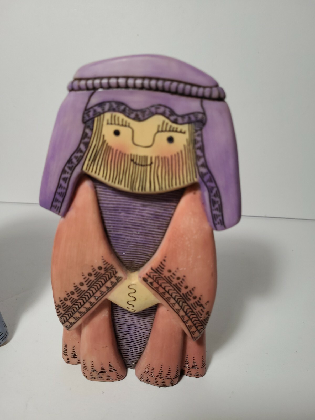 Vintage Nativity Scene Figurines Handcrafted SP for Silvestri Intaglio ...