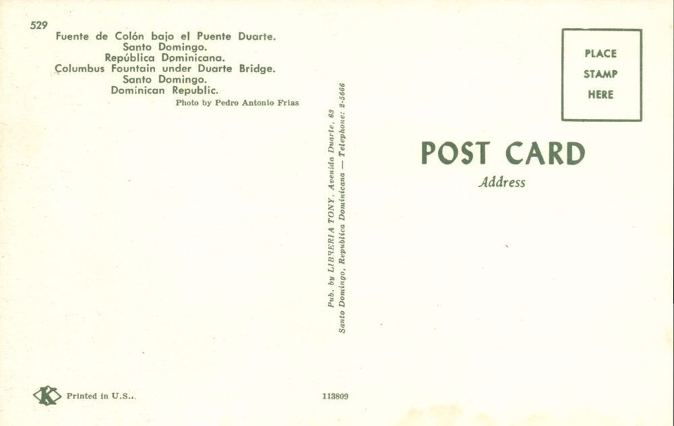 dominican republic, SANTO DOMINGO, Columbus Fountain under Duarte ...