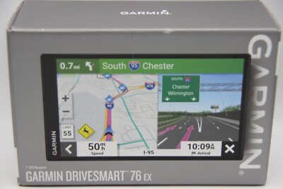 NEW Garmin DriveSmart 76 EX 7-inch Car GPS Navigator with High ...