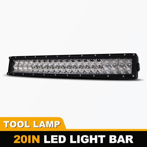 20'' inch 120W LED Light Bar Straight Combo Beam Offroad Truck Work ...