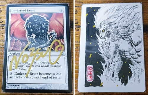MTG Magic Artist Proof AP Nottsuo / Darksteel Brute English Good ...
