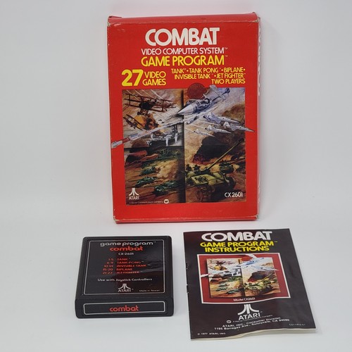 Combat (Atari 2600) Text Label CIB COMPLETE & TESTED | eBay