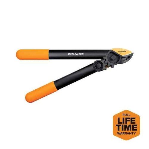 15 in. Fiskars Pruner Anvil Lopper Titanium Steel Blade Smooth Cutting ...