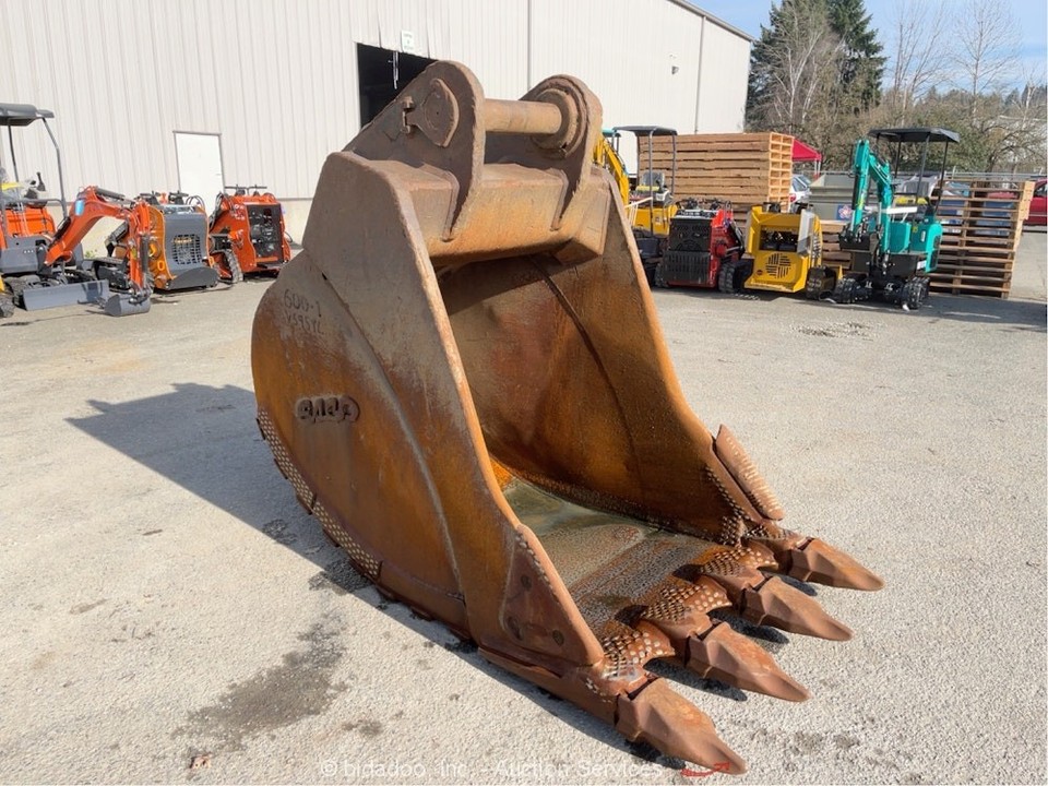 EACO 600 48" 4-Tooth Excavator Mining Digging Bucket Attachment bidadoo ...