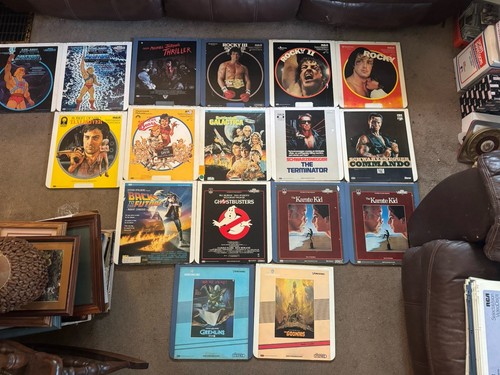 Rare CED video Disc Collection!! Spielberg Disney Bonds Ghost Busters ...