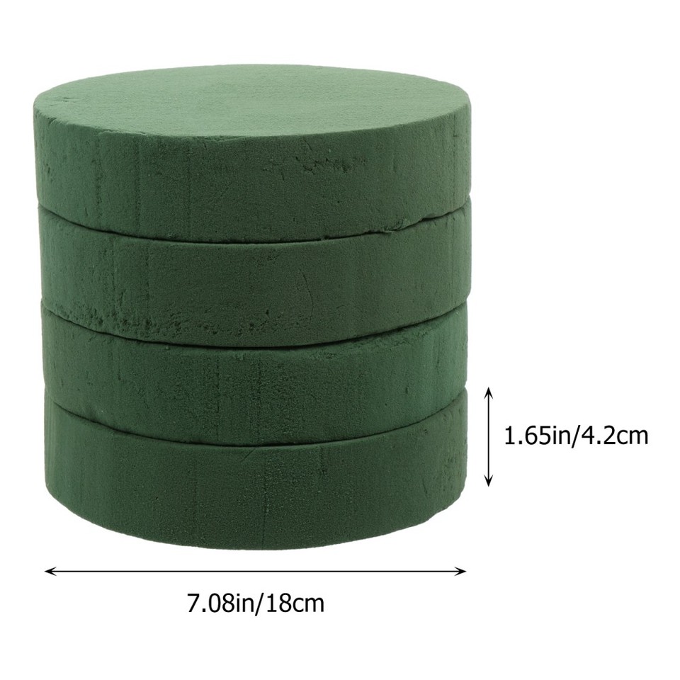 4pcs Flower Floral Foams Round Flower Bricks Floral Mud Arranging Mud ...