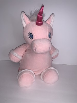 Pink Unicorn Cubbies 20” Plush Stuffed Animal Zipper Pillow Secret ...