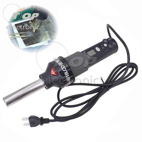 110V 450℃ 450W LCD Soldering Station Hot Air Gun ICs SMD Desolder For ...