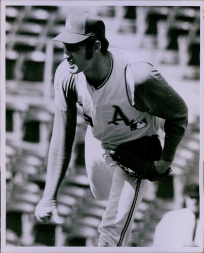 LG808 1970 Original Russ Reed Photo CHUCK DOBSON Oakland A's Pitcher ...