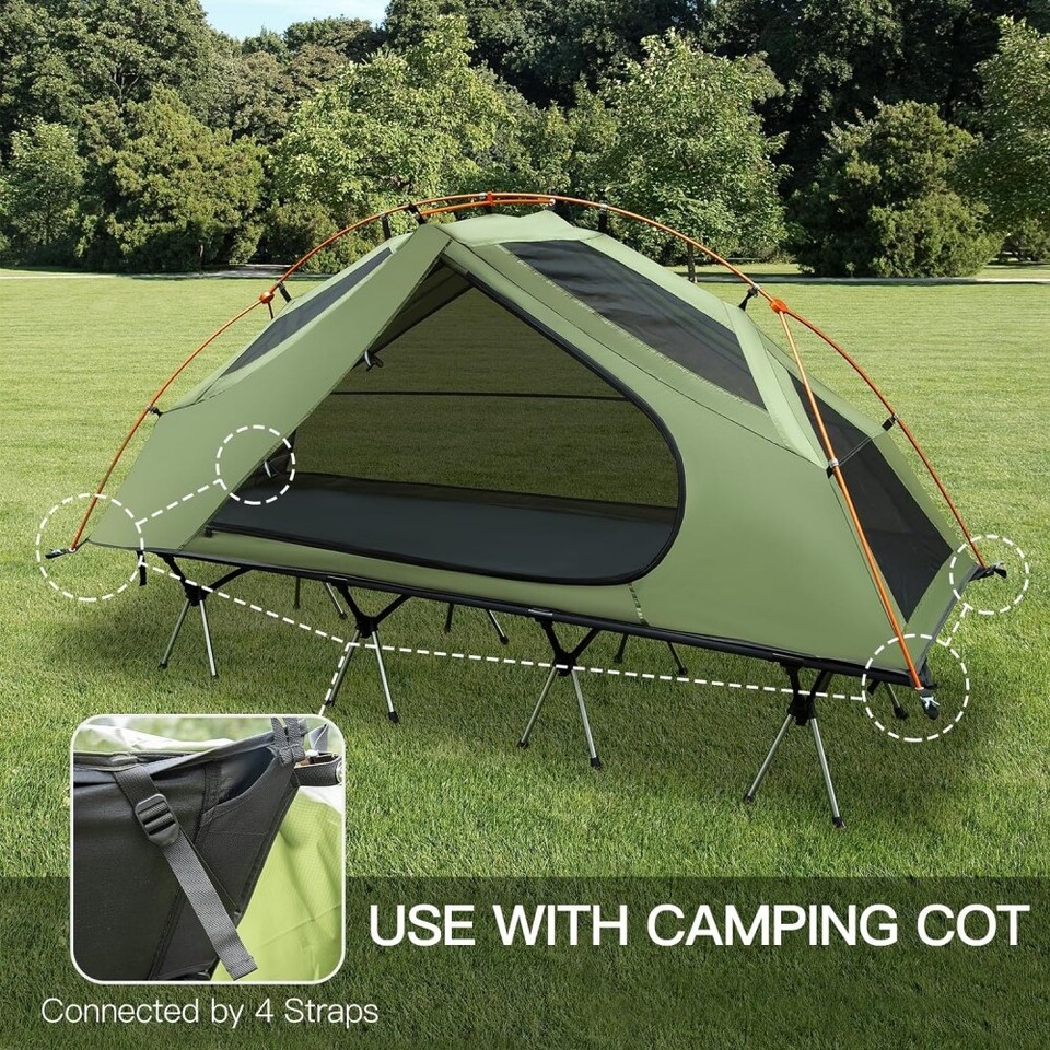 Night Cat Camping Cot Tent Outdoor 1-person Folding Tent Elevated ...