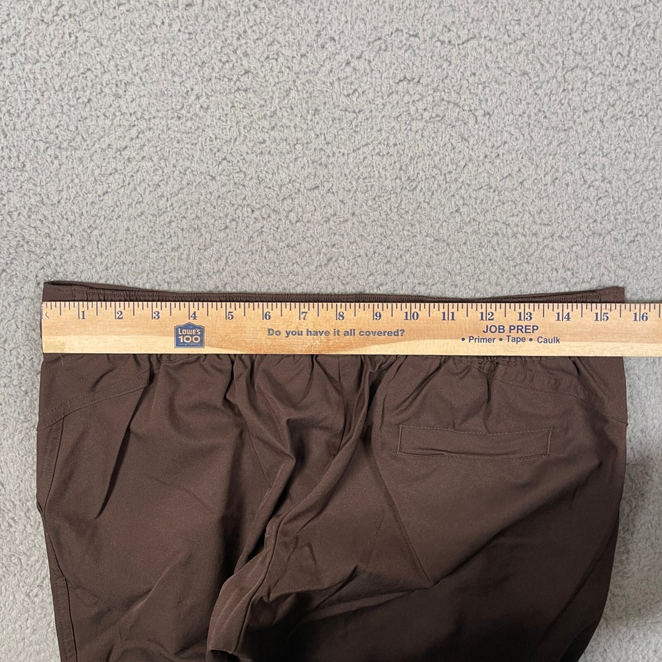 Vintage Nike Track Pants Womens M Brown Straight Leg Silver Bar Tag Y2K ...