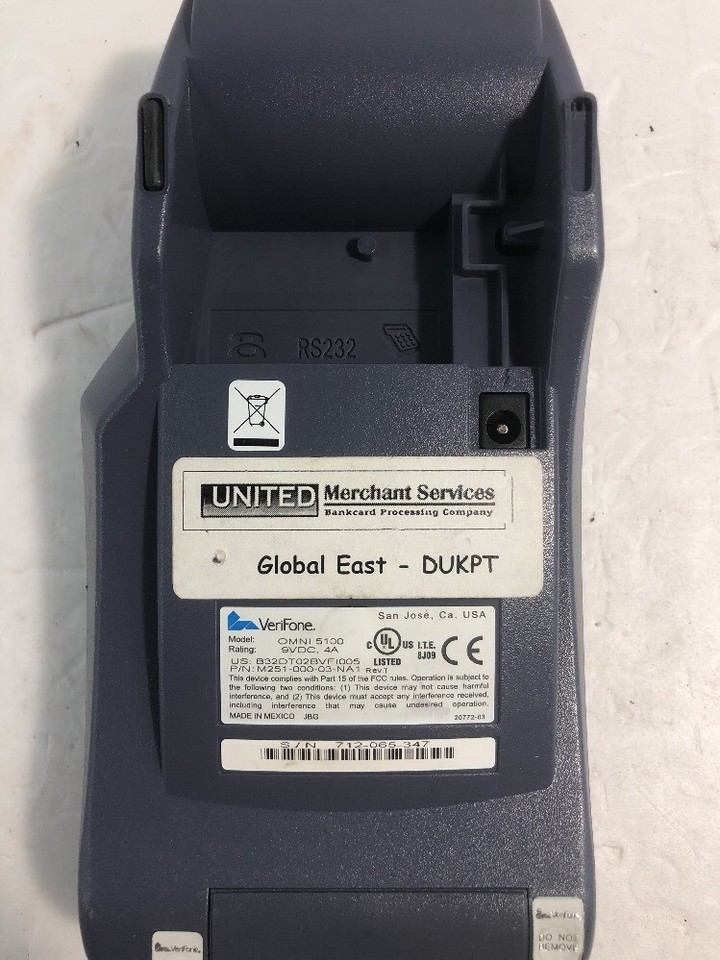Verifone VX510 Omni 5100 Credit Card Printer Terminal | eBay