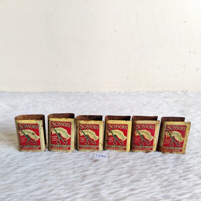1940 Vintage Wills Scissors Cigarette Advertising Tin Matchbox Sleeve ...