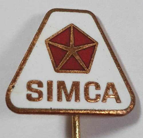 Vintage Simca Enamel Stick Pin badge 19x16mm. Classic Car Sports Car ...