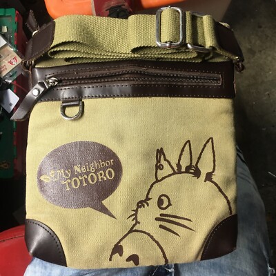 Studio Ghibli My Neighbor Totoro Army Green Crossbody Messenger Tote ...