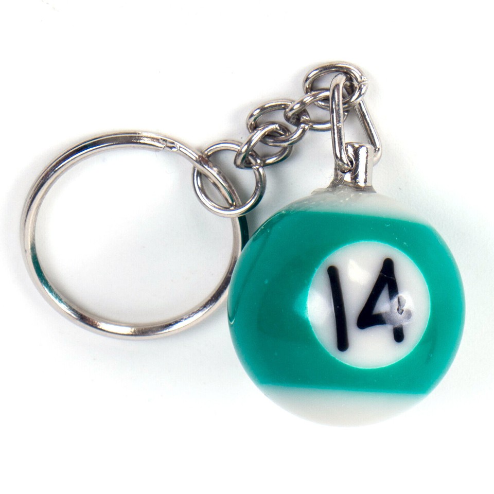 ~ 1" Billiard Ball Pool Keychain Keyring: PICK YOUR OWN POISON!!! | eBay