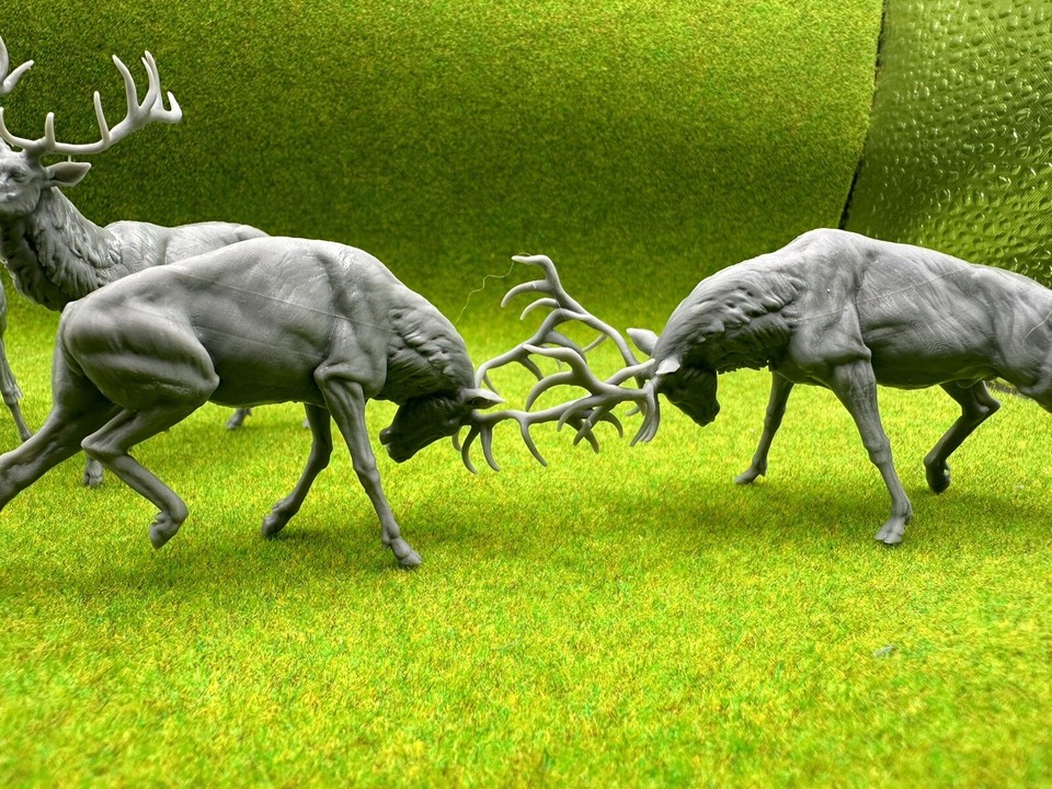 Medieval 40mm Red Deer Stag Wargame Animal Scatter Animal Den ...