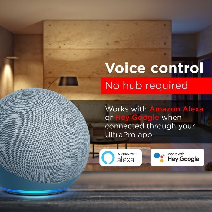 UltraPro WiFi Tunable White Smart LED Light Bulb, 60W, Dimmable, A19, 2 ...