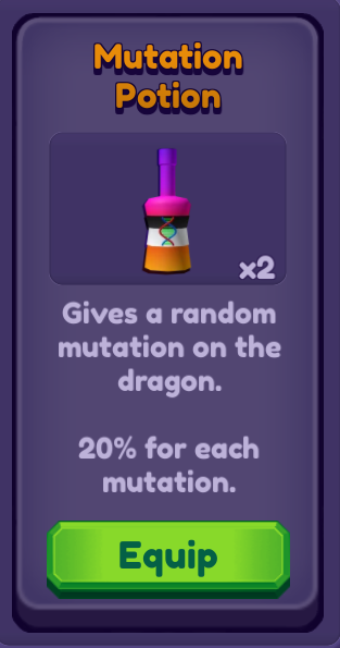 Dragon Adventures Roblox Mutation potion | eBay
