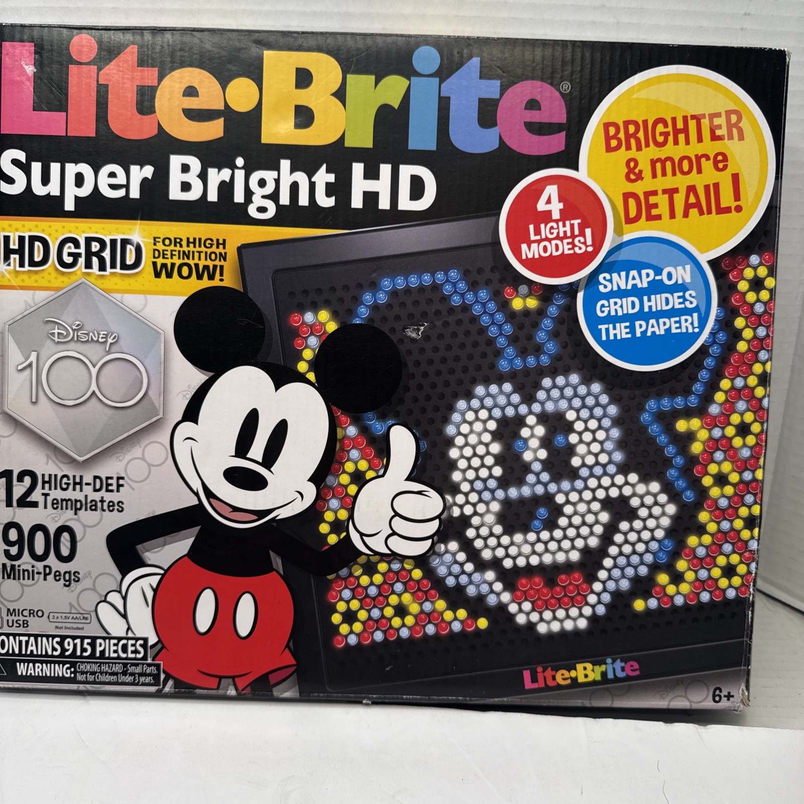 Lite Brite Disney Super Bright High Definition,100 Years of Wonder NIB ...